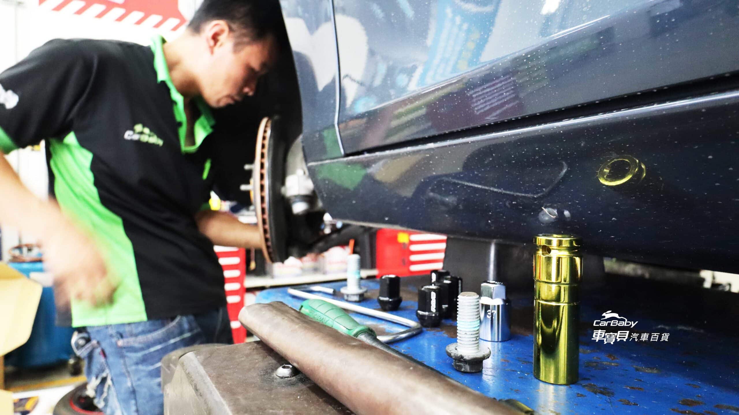 VOLVO富豪V40升級AP 9540四活塞卡鉗＋355MM碟盤+AP來令片+FERODO煞車油 +台製煞車金屬油管